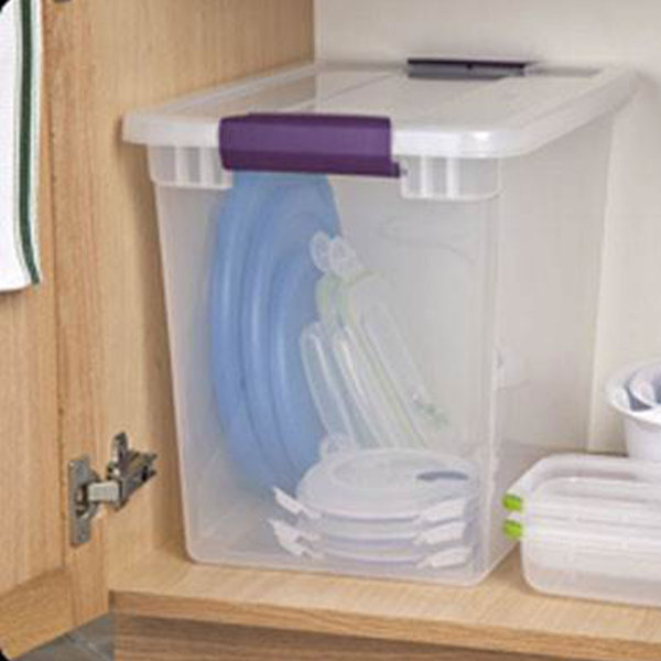 Sterilite 27 Qt Storage Container, 6 Pack, & 15 Qt Storage Container ...