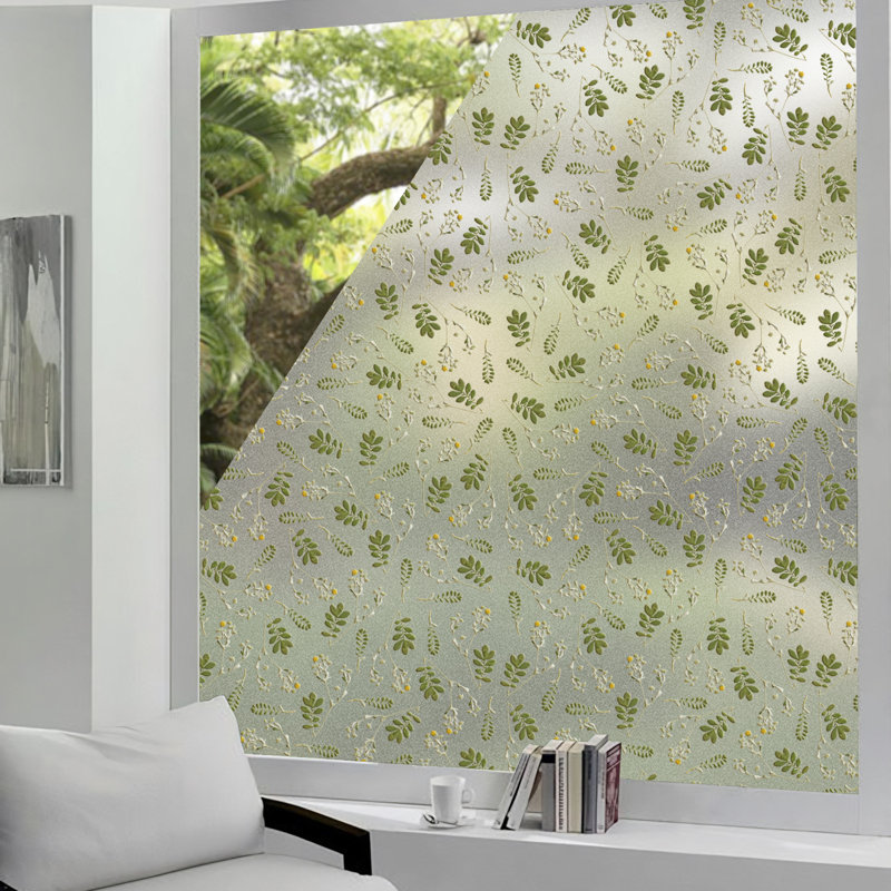 Winston Porter 3D Plant Privacy Window Decal | Wayfair