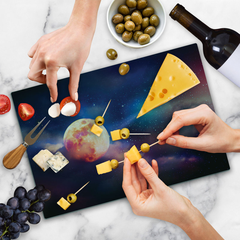 East Urban Home Glass Full Moon Cutting Board | Wayfair