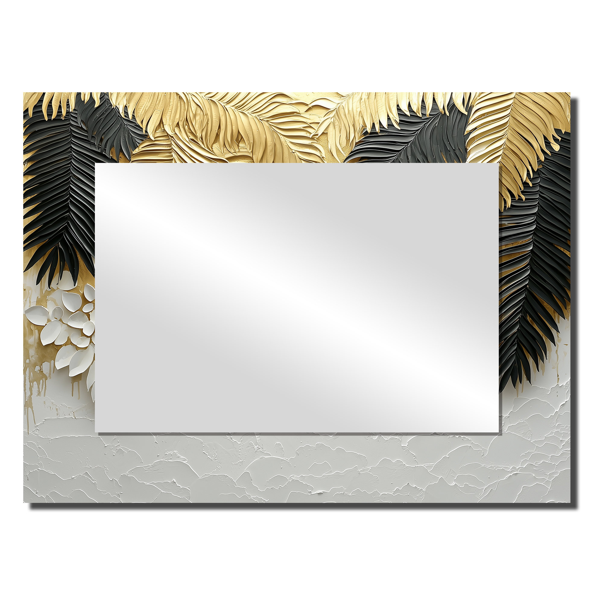 Mercer41 Golden Palms Midnight Collage I - Palms & Palm Trees Accent ...