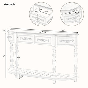 Alcott Hill® 4 Drawer Storage Console Table | Wayfair