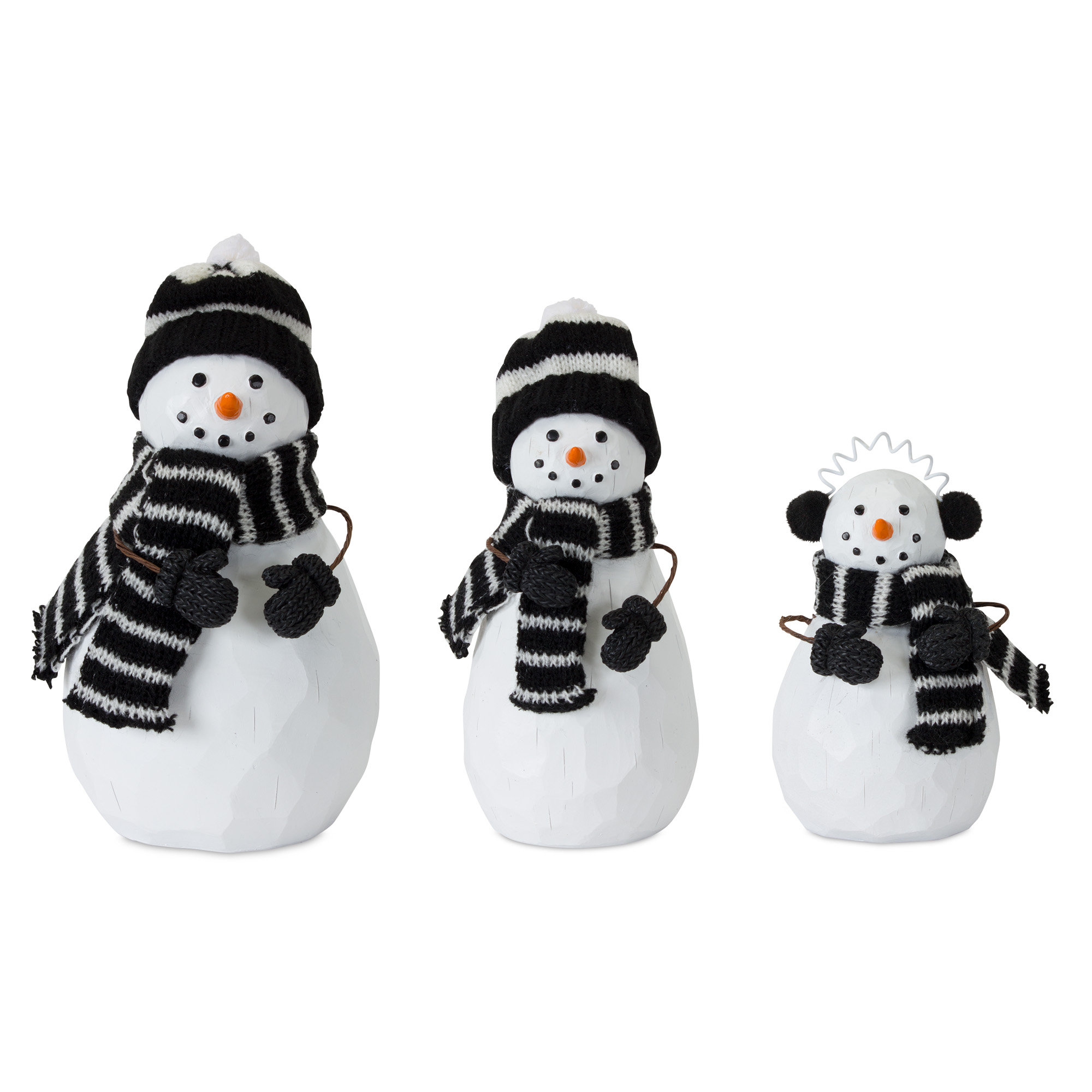 The Holiday Aisle® 3 Piece Resin Snowman Family Set & Reviews | Wayfair