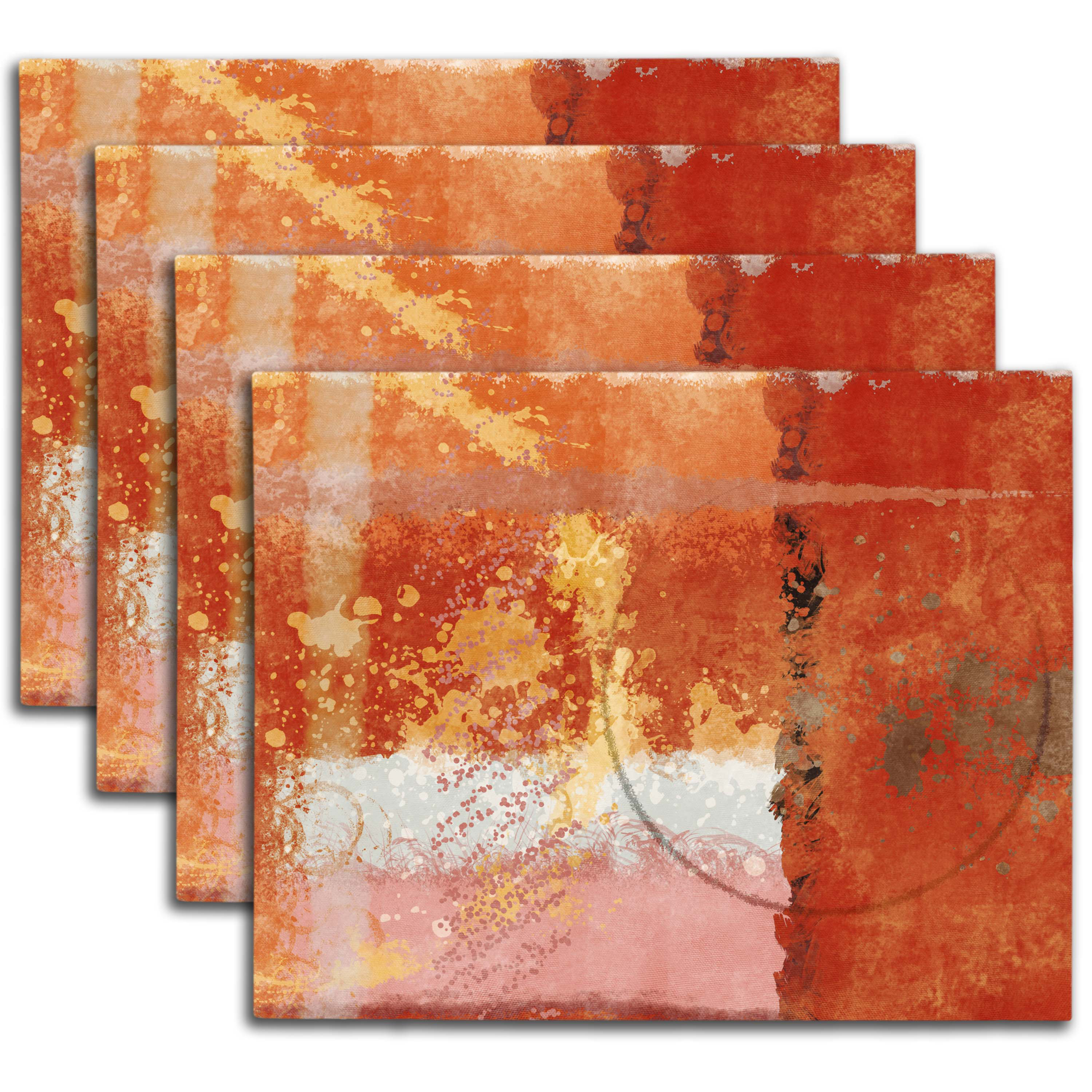 LeRoi Products Giggle Brilliant Modern Designer Two-Ply, 14x18 Placemat ...