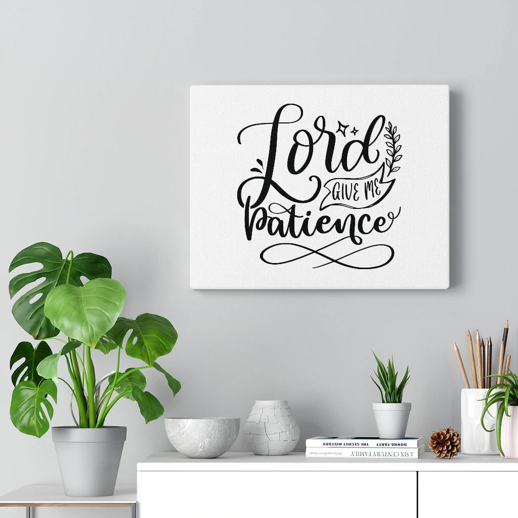 Trinx Lord Give Me Patience Christian Wall Art Bible Verse Print Ready ...
