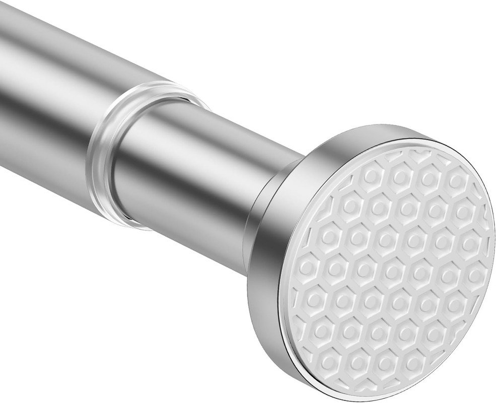 Latitude Run® Shower Curtain Rod 41-73 Inch Tension Curtain Rod Spring ...