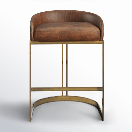 Genuine Leather Bar Stools & Counter Stools You'll Love | Wayfair