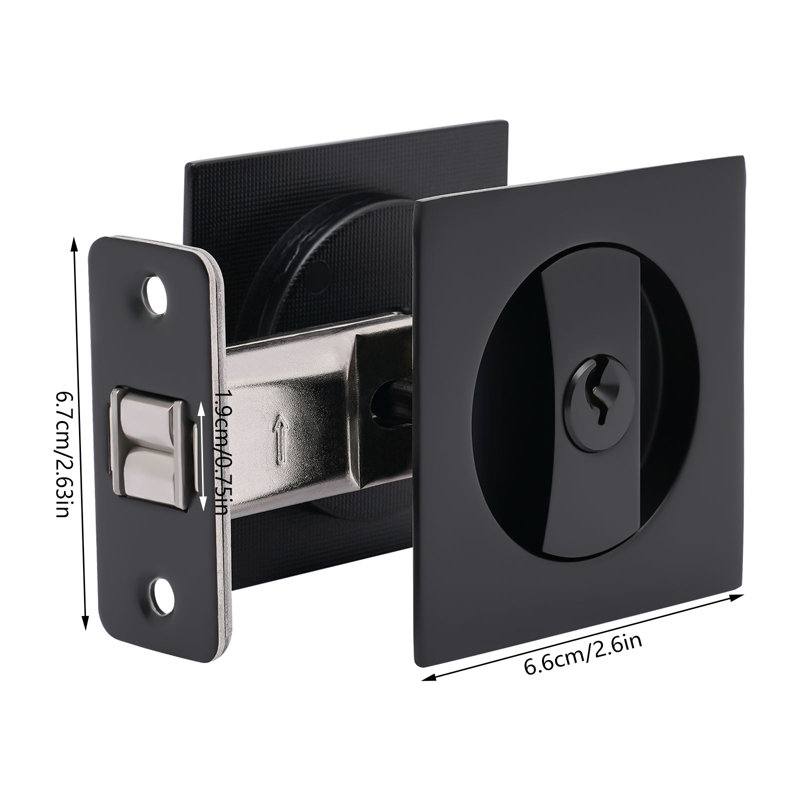 YYBUSHER Square Privacy Sliding Door Lock & Reviews - Wayfair Canada