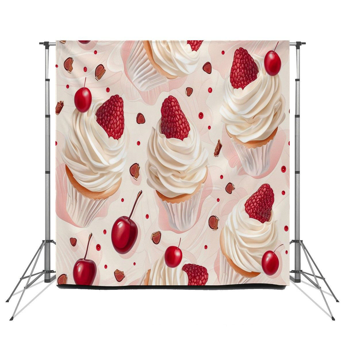 VisionDecor Cupcakes Backdrop Food Large Sweet Treats Photo Backdrop ...