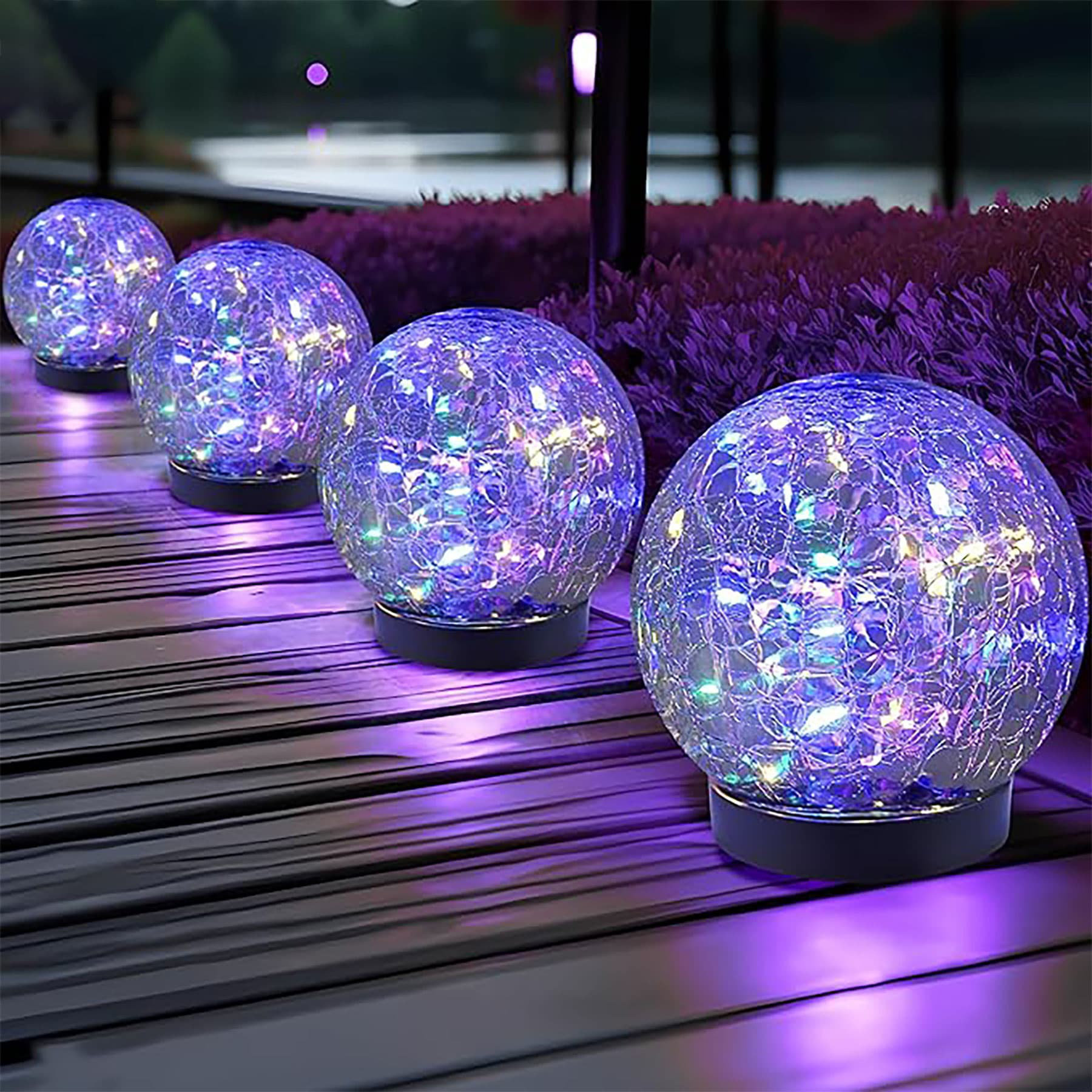IMETKY Solar Globe Garden Lights: Waterproof Decor For Patio And Yard ...