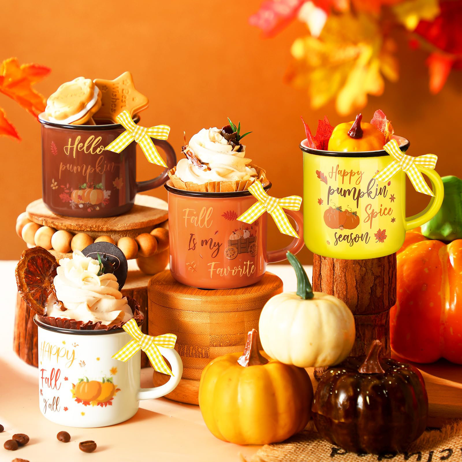 ACTONIM 4 Pcs Fall Mini Coffee Mug | Wayfair
