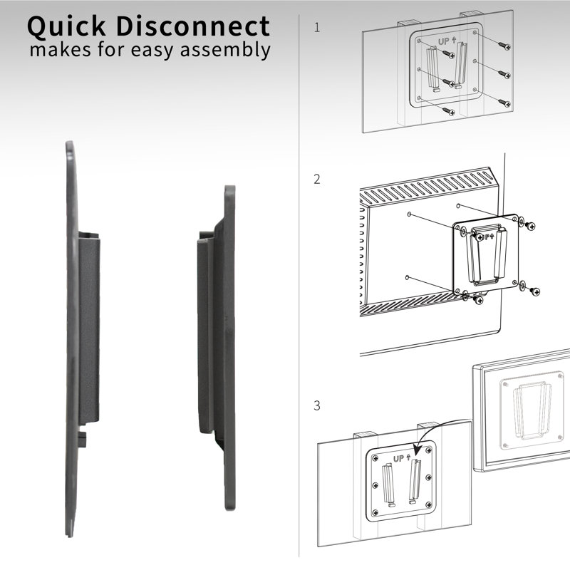 VIVO Anti-Rust Quick Release Plastic Polymer RV TV Mount Set | Wayfair