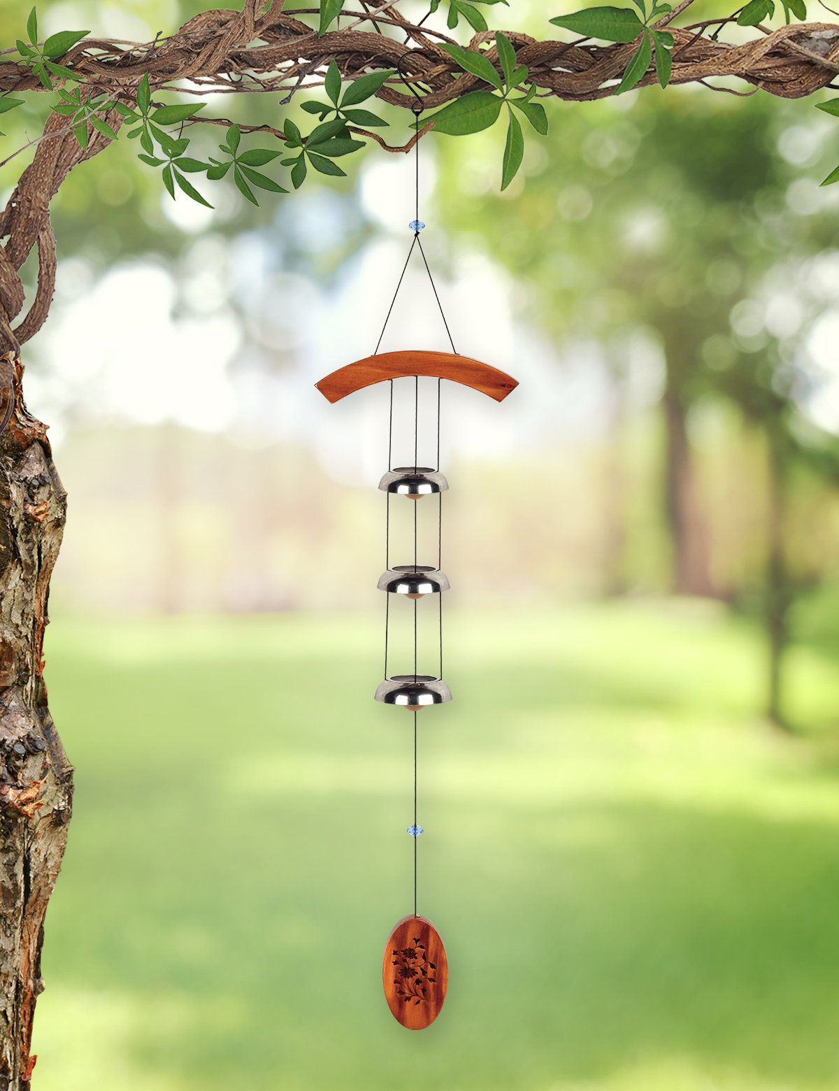 Dakota Fields Hunley Arch Bells Wind Chime & Reviews | Wayfair