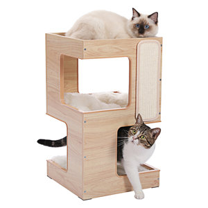 Archie & Oscar™ Cat Condo Small Modern Cat Tree For Indoor Cats, 23.6 ...
