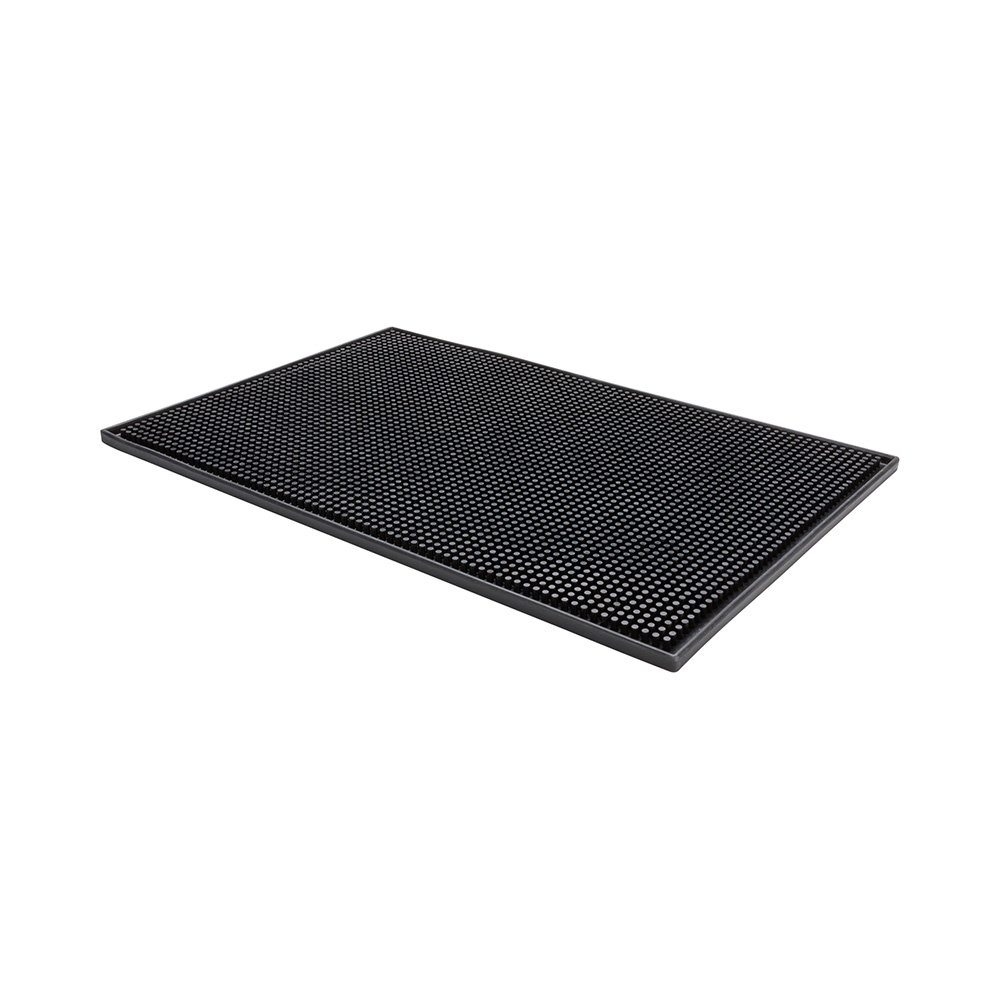 Prep & Savour Juliana Bar Lux Black Rubber Service Bar Spill Mat - Non ...