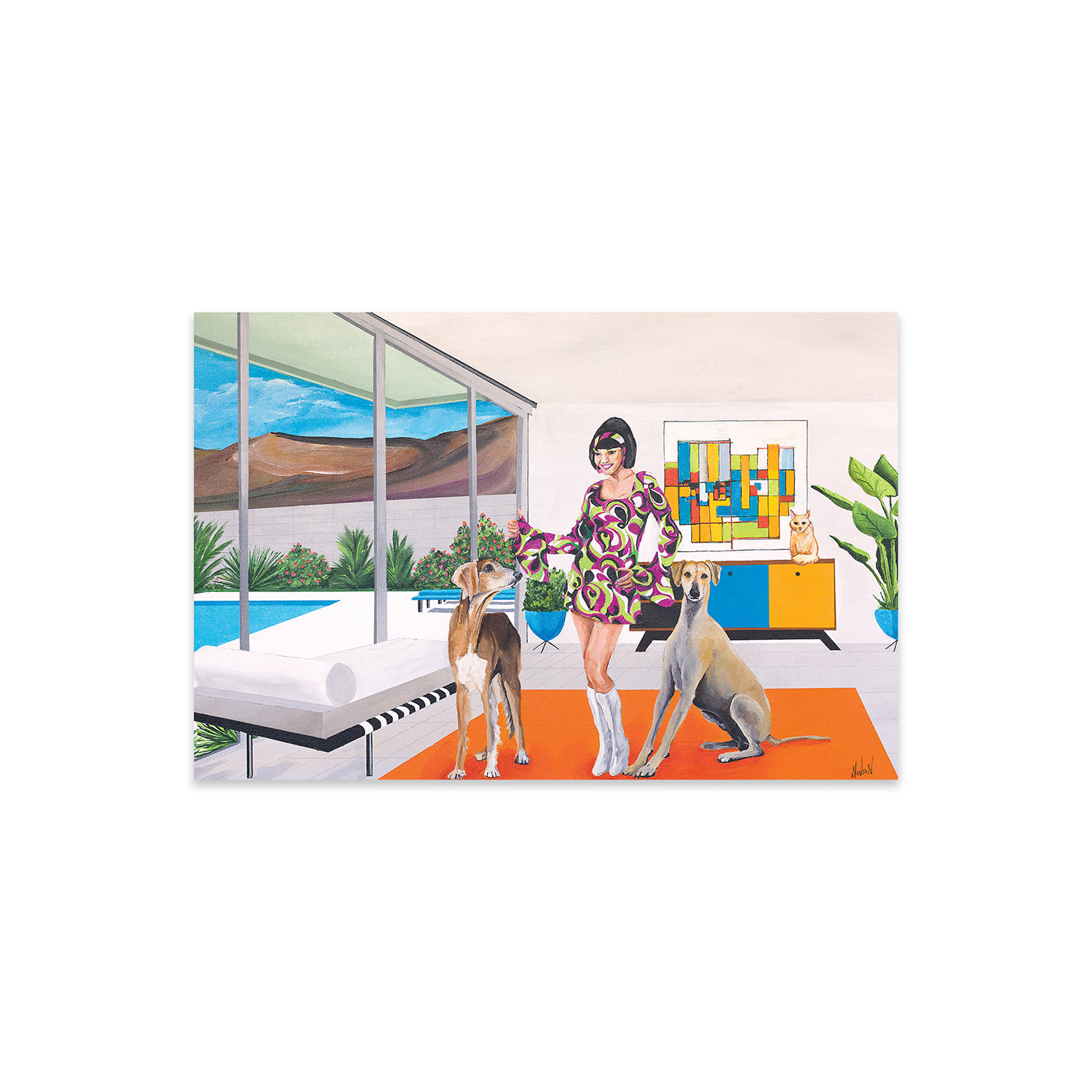 Red Barrel Studio® Debbie Does Disco by Dan Nelson - Unframed Graphic ...