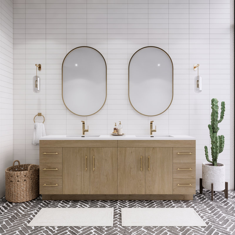 Elsa Spring 84" Double Sink Bathroom Vanity & Reviews - Wayfair Canada