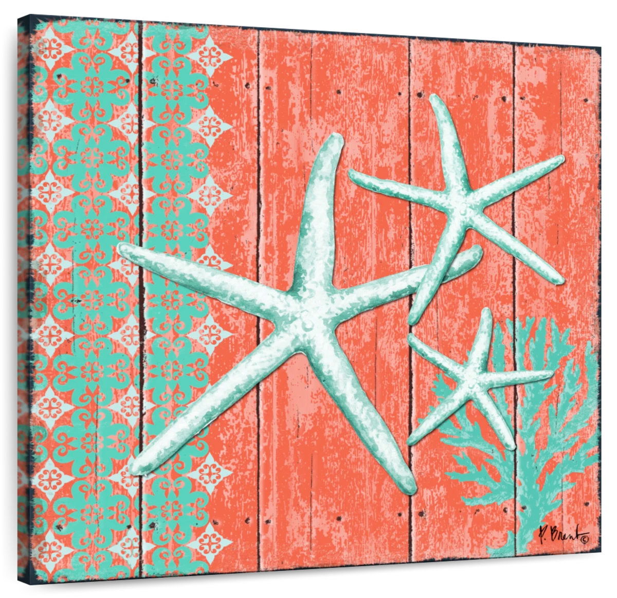 Breakwater Bay Aletra Indigo Sea Coral III | Wayfair