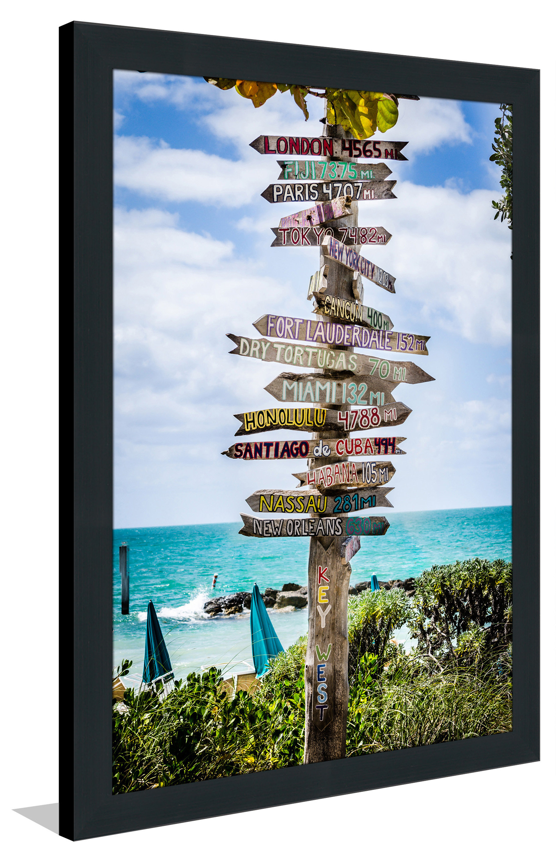 Picture Perfect International "Key West Signs" Framed Photographic ...