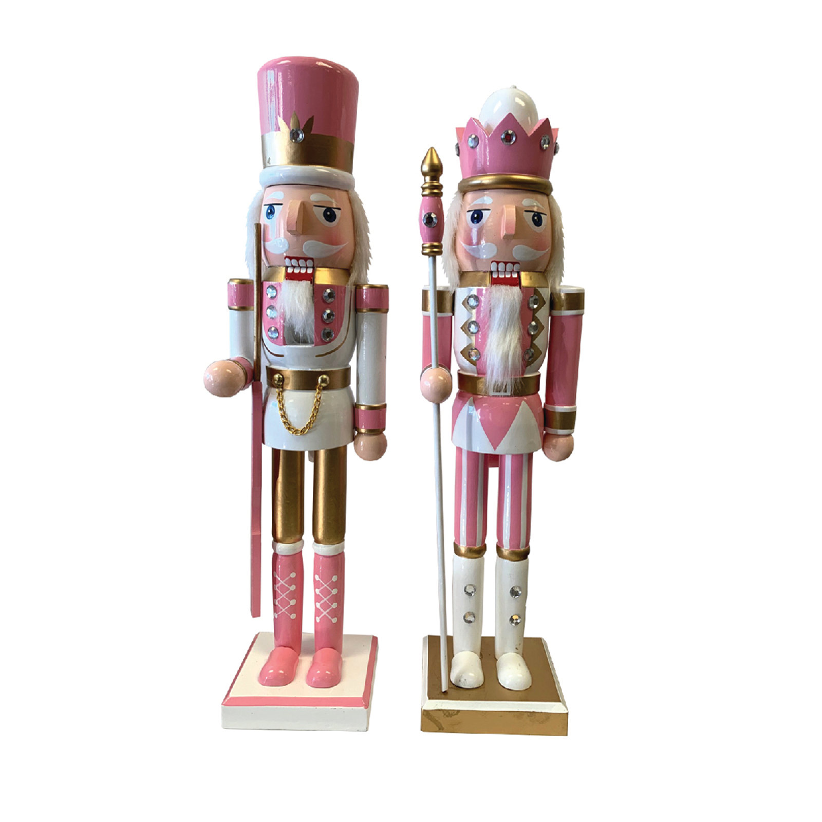 Santa's Workshop 2 Piece Nutcrackers Set | Wayfair