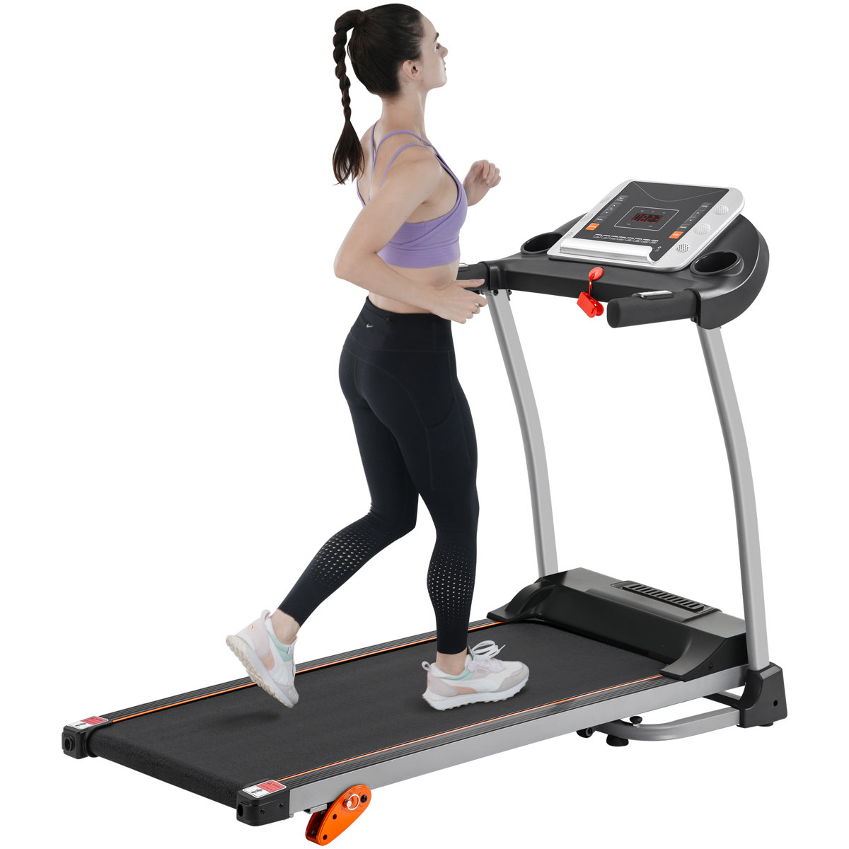 Hokku Designs Folding Treadmill For Home Use, 2.5HP Electric Running ...