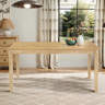 Ophelia & Co. 60-Inch Solid Wood Square Dining Table For 4-6, Natural ...