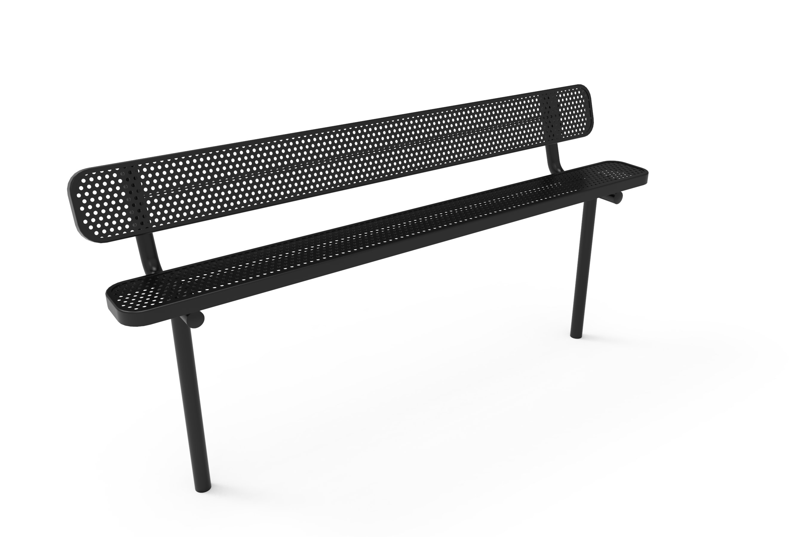Arlmont & Co. Freeport Park® B8WBI-BRW Park Bench Back, 8 Ft, Brown ...