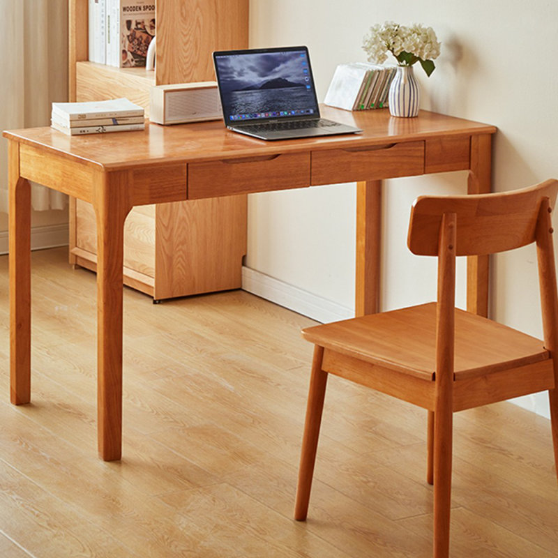 Corrigan Studio® Cherry Rectangular Solid Wood desks | Wayfair