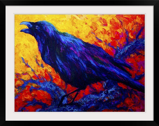Millwood Pines Siya Raven's Echo by Marion Rose Framed Painting Print ...