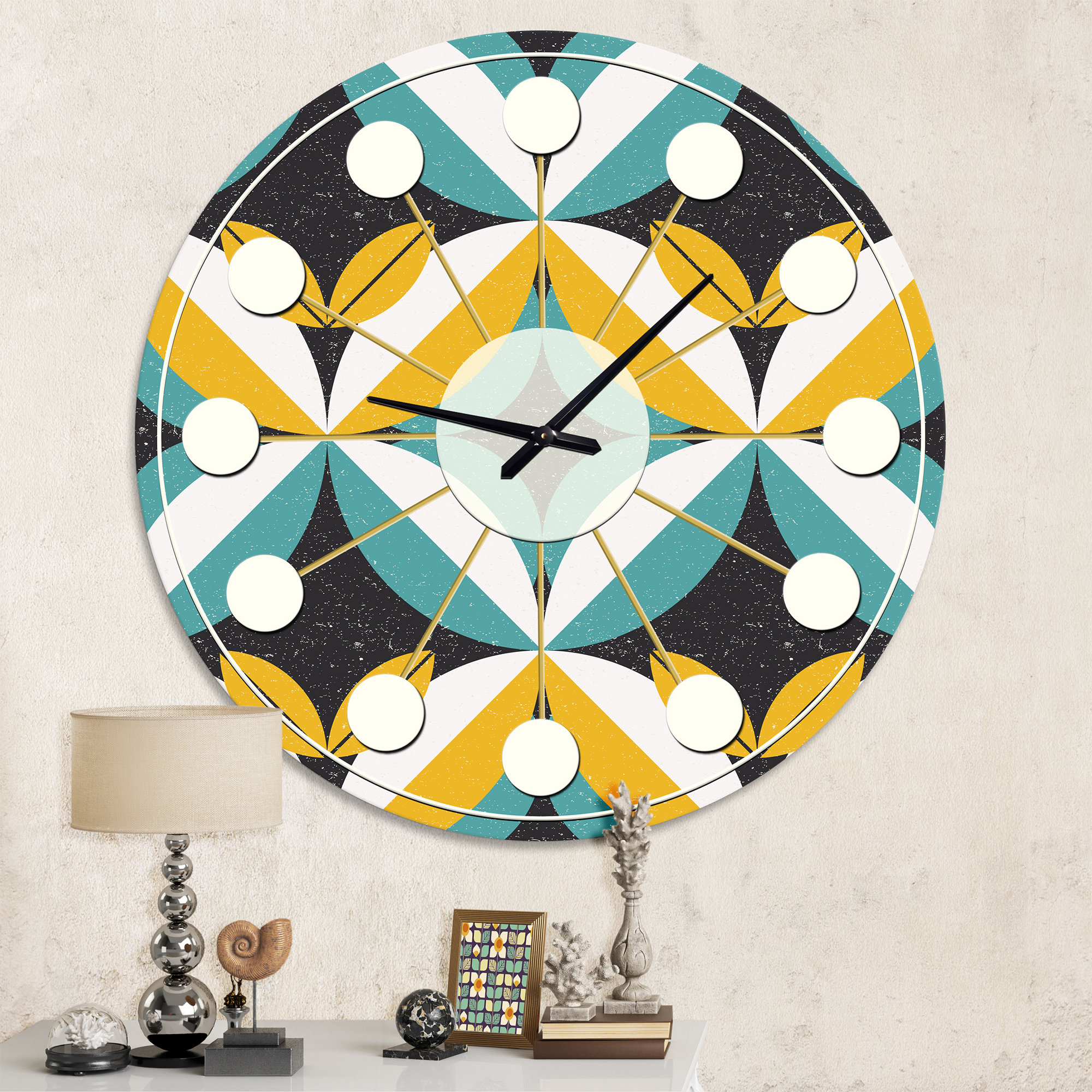East Urban Home Retro Abstract Design VII - Mid-Century Modern wall ...