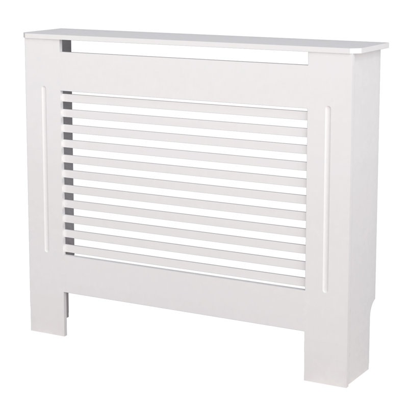 LUVODI Tall Horizontal Slats Radiator Cover Wood Cabinet Modern ...
