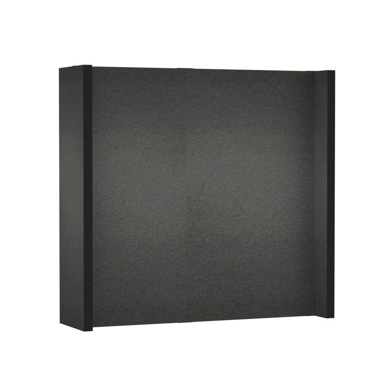 Versare 7' Tall Everpanel Modular Wall Kit - Black Trim | Wayfair