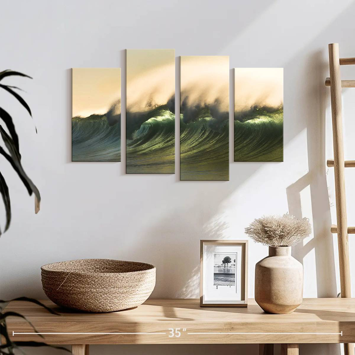 Beachcrest Home™ Gillard Wispy Ocean Wave | Wayfair