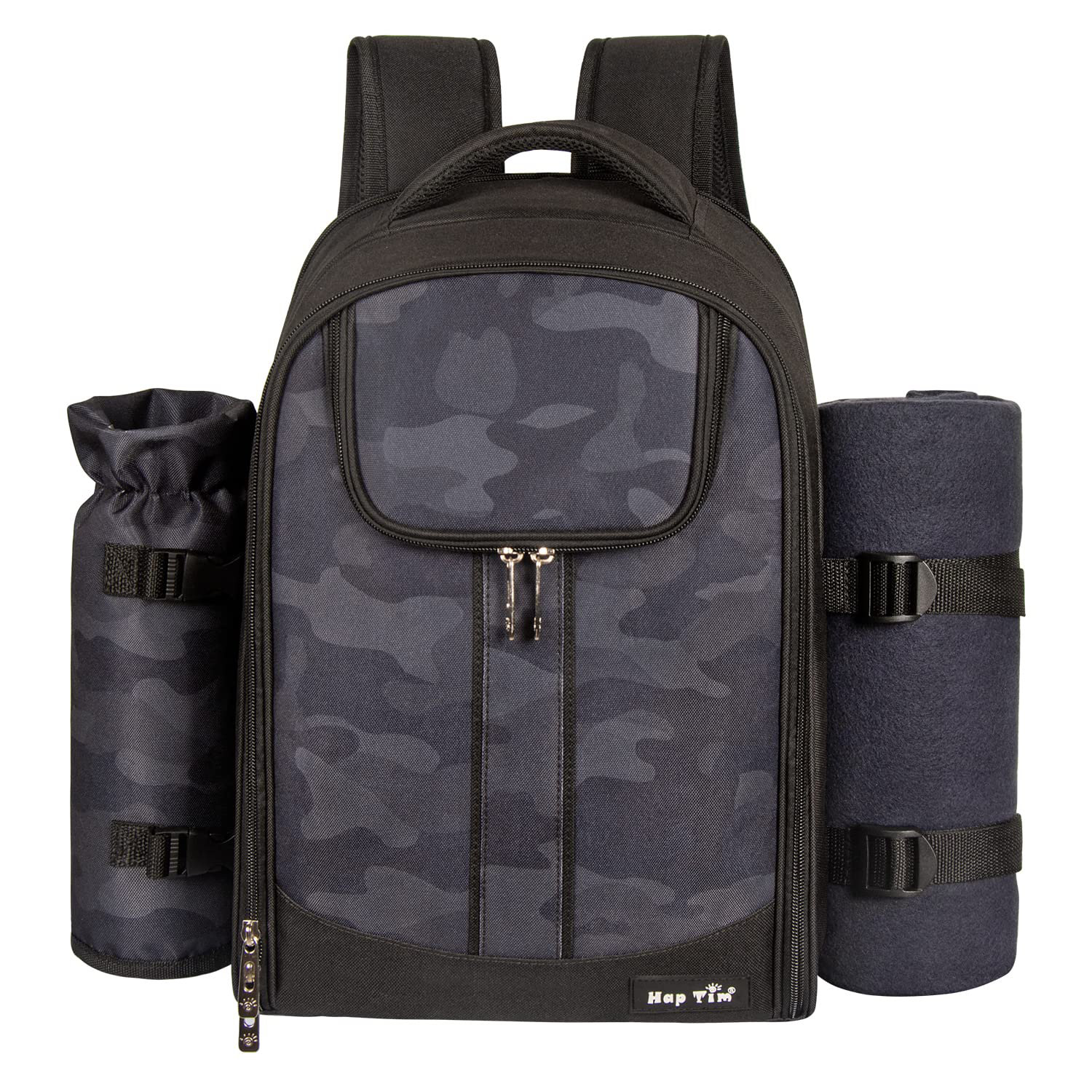 Arlmont & Co. Picnic Backpack For 2 Person With Insulated Cooler ...