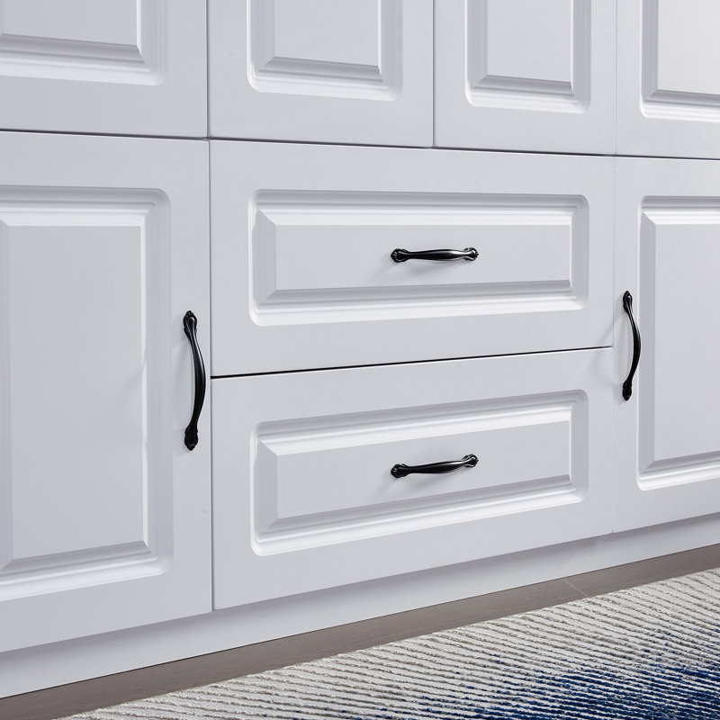 Latitude Run® Vianna White Modern Armoire with Soft-Close Doors — MDF ...