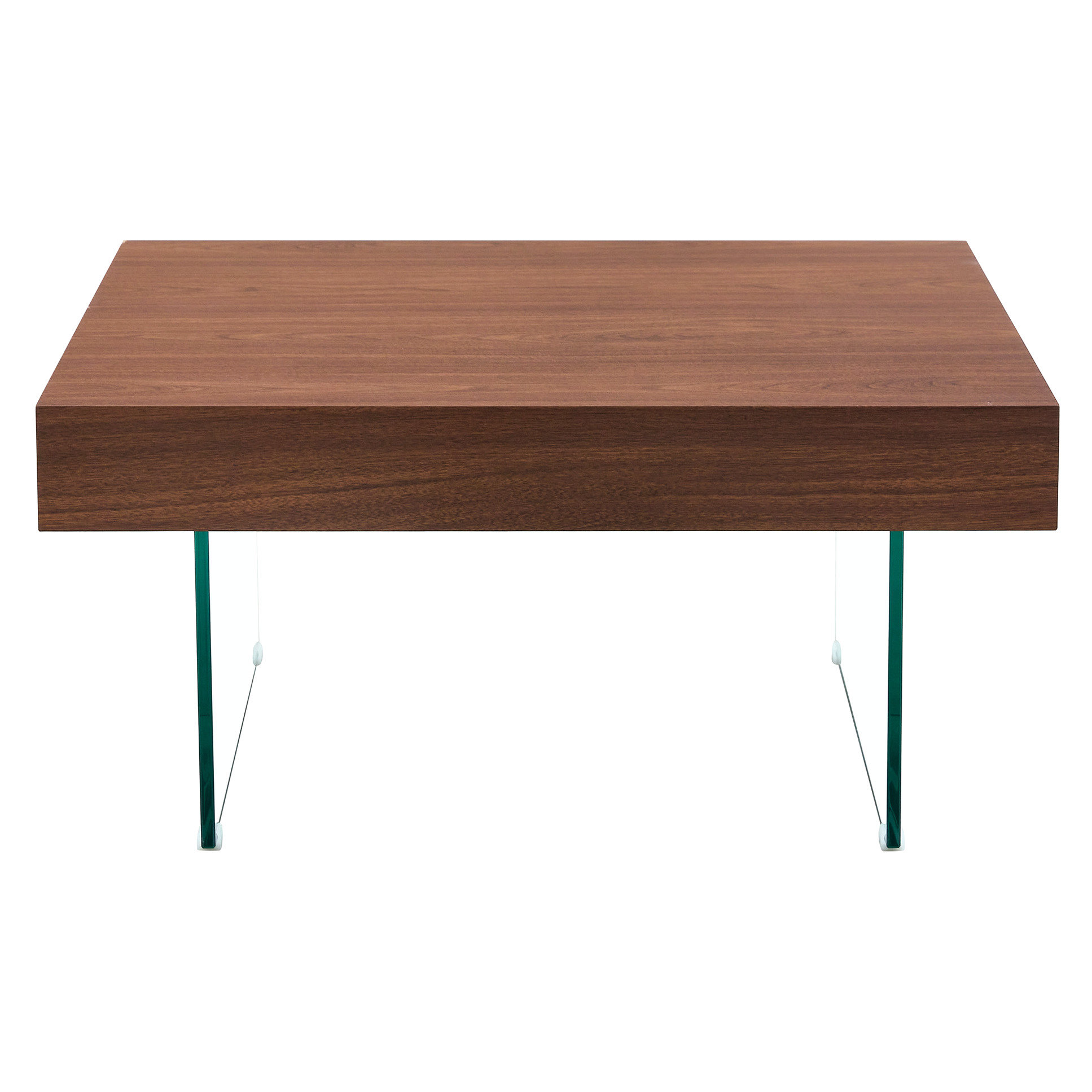 Wrought Studio™ Square Walnut Colored Coffee Table With Materials And ...