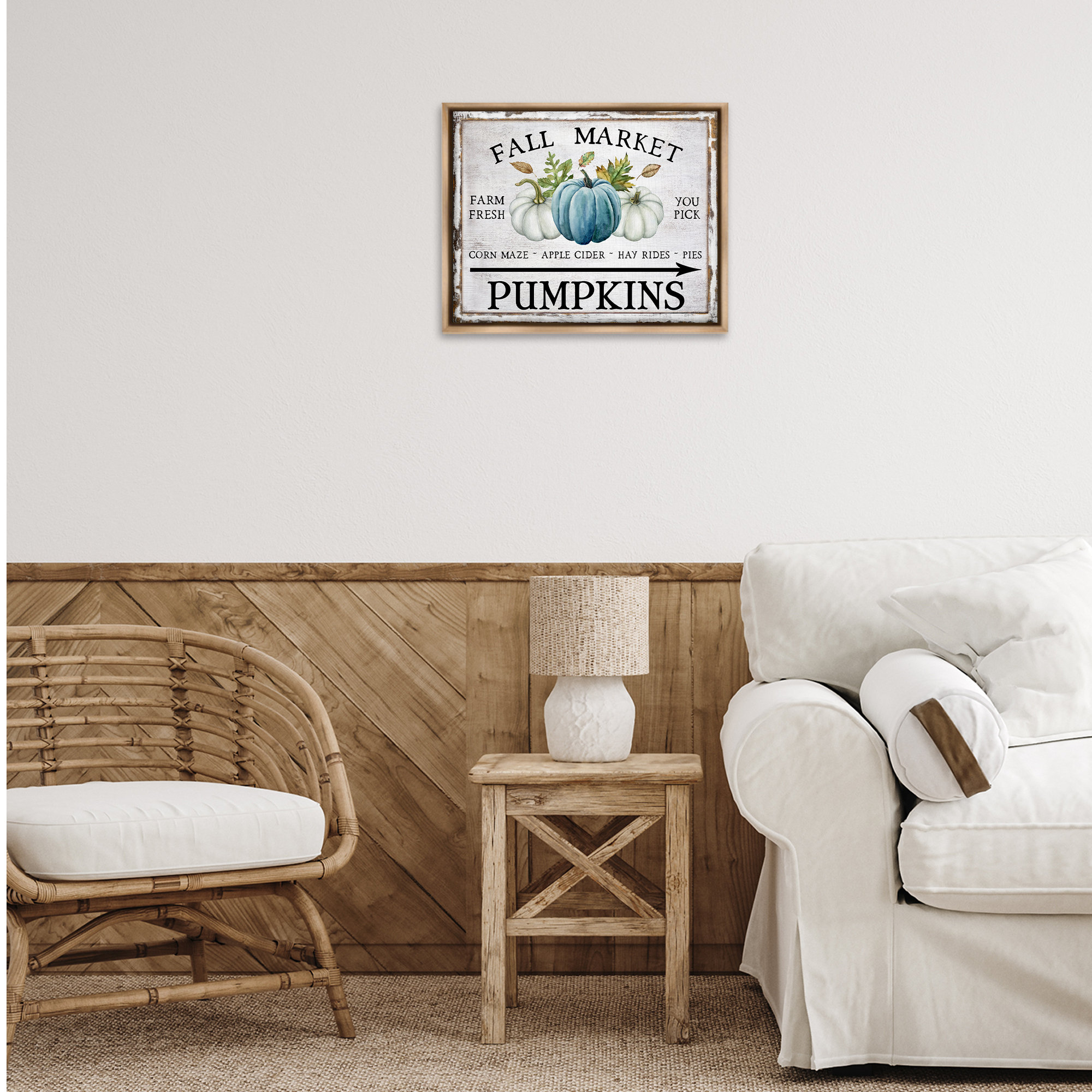 Latitude Run® Fall Market with Arrow Canvas Wall Art by Creatif Belle ...