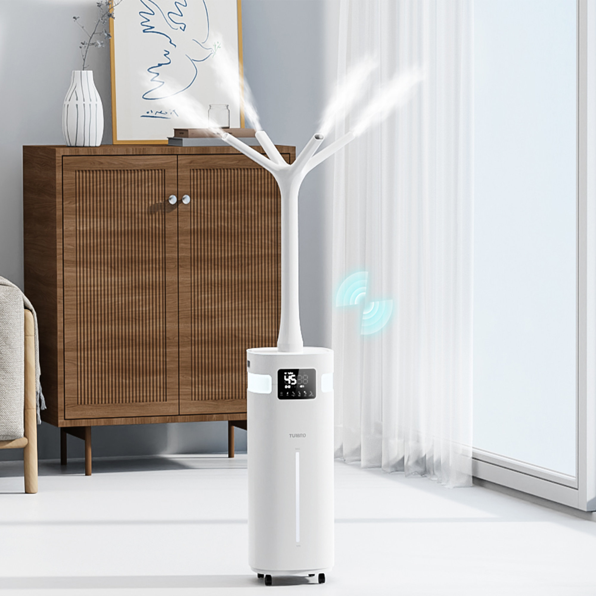 TURBRO Commercial Humidifier, WiFi-Enabled, 5.3Gal/20L Ultrasonic Air ...