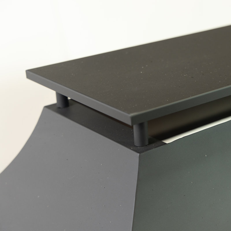 Deko Living 36 Inch Rectangular Outdoor Steel Wood Burning Fireplace ...