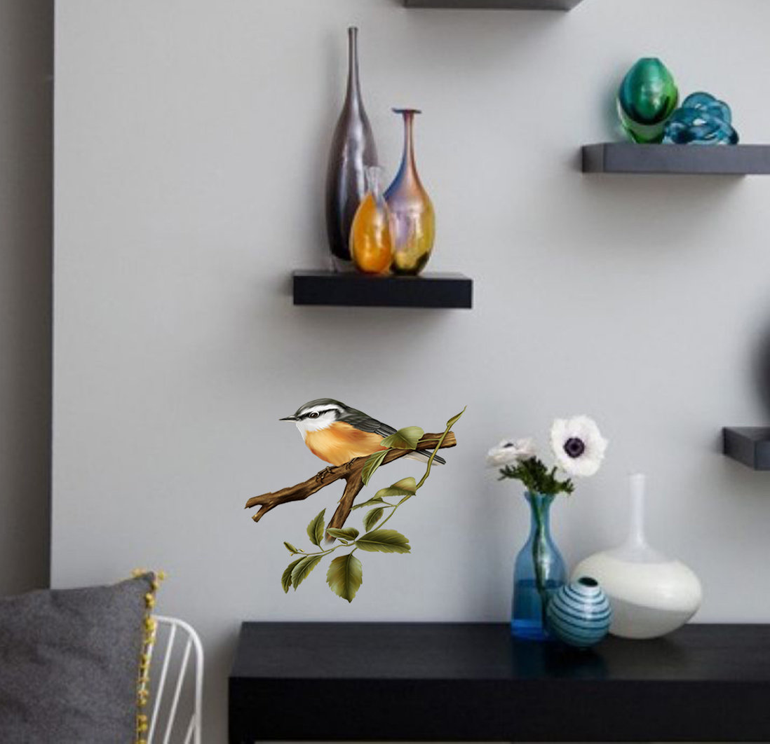 Red Barrel Studio® Bird Decal, Bird Sticker, Bird Wall Decal, Bird Wall ...