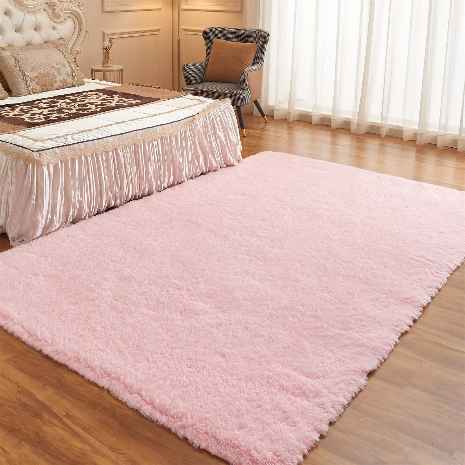 Mercer41 Area Rugs For Living Room Bedroom, Fluffy Fuzzy Shag Small ...
