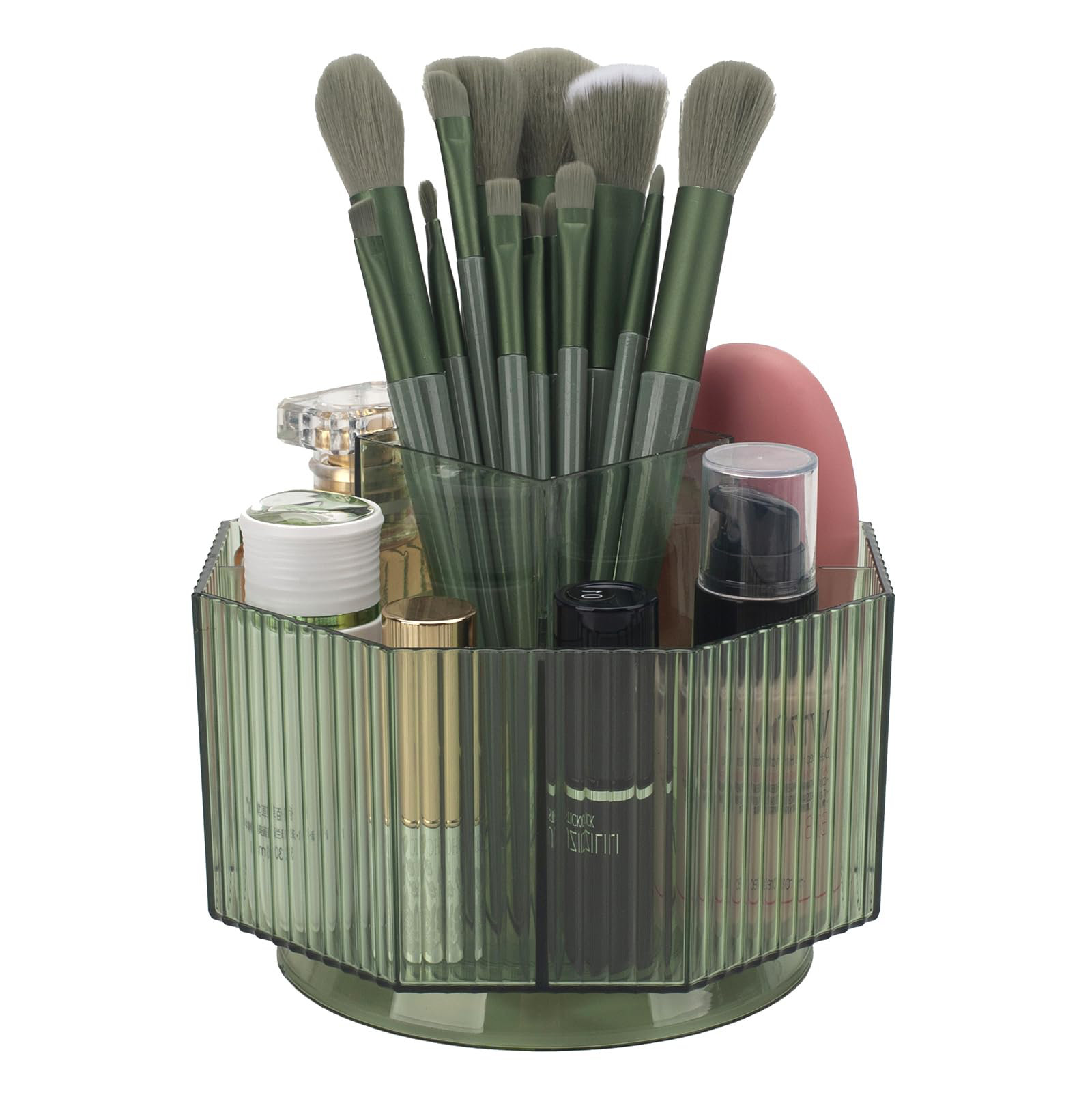Orren Ellis Makeup Brush Holder, 360° Rotating Makeup Brush Organizer ...