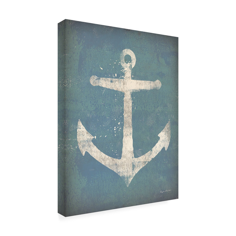 Beachcrest Home Bourque Fowler 'Anchor V2' Outdoor Canvas | Wayfair