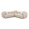 Ivy Bronx Sylvie Cream Boucle 3-Piece Sectional | Wayfair