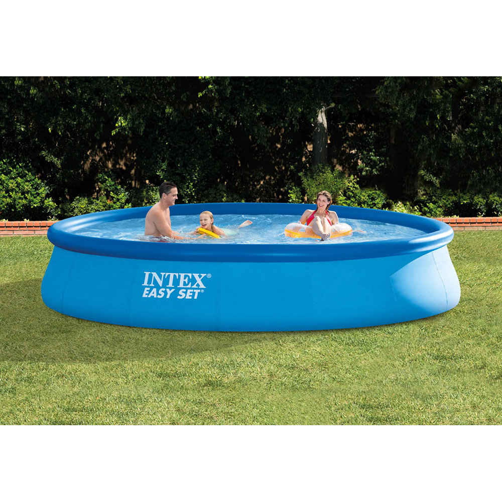 Intex Easy Set Inflatable Pool Set (15' X 33") Plus Deluxe Pool Skimmer ...