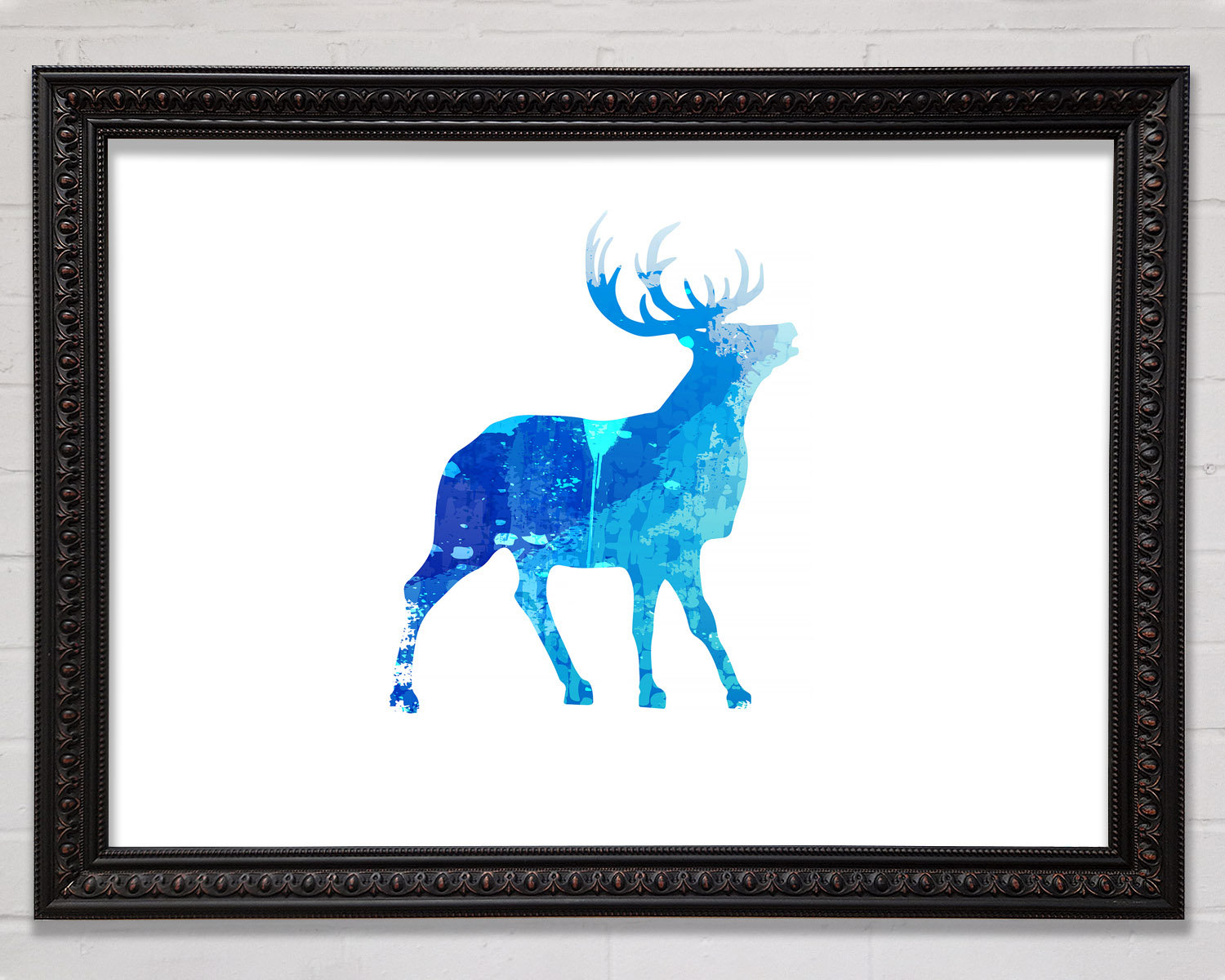 Bright Star Blue Stag Calling - Single Picture Frame Art Prints ...