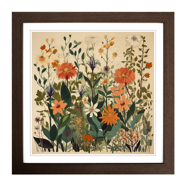 Marlow Home Co. Wildflowers Mid-Century - Framed Print | Wayfair.co.uk
