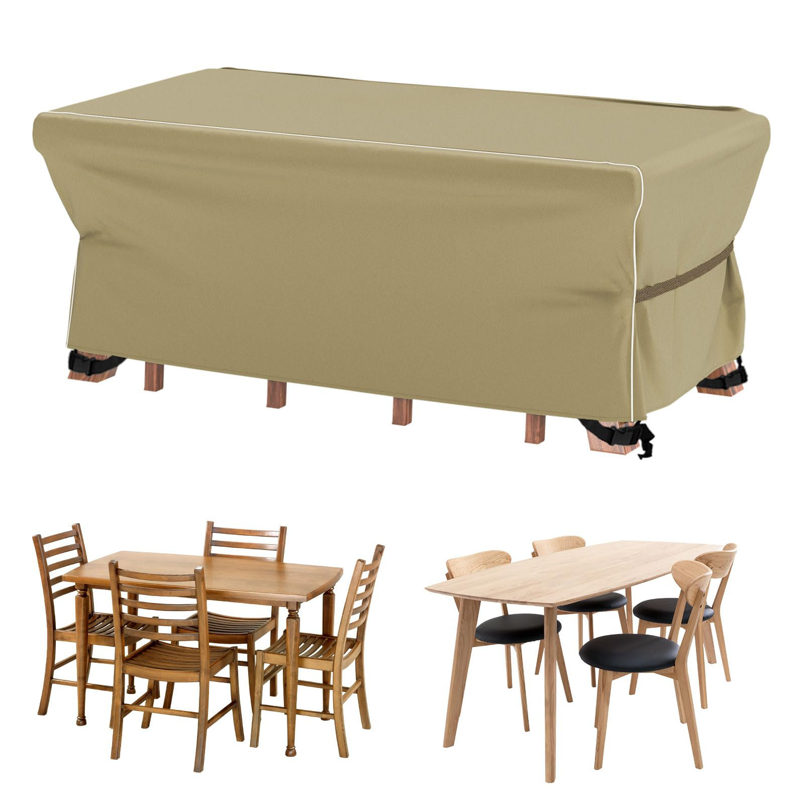 Latitude Run® Patio Furniture Set Cover - Heavy Duty 420D Waterproof ...