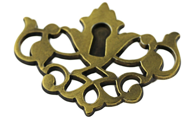 D. Lawless Hardware Faux Keyhole Escutcheon Antique English Amerock AM ...