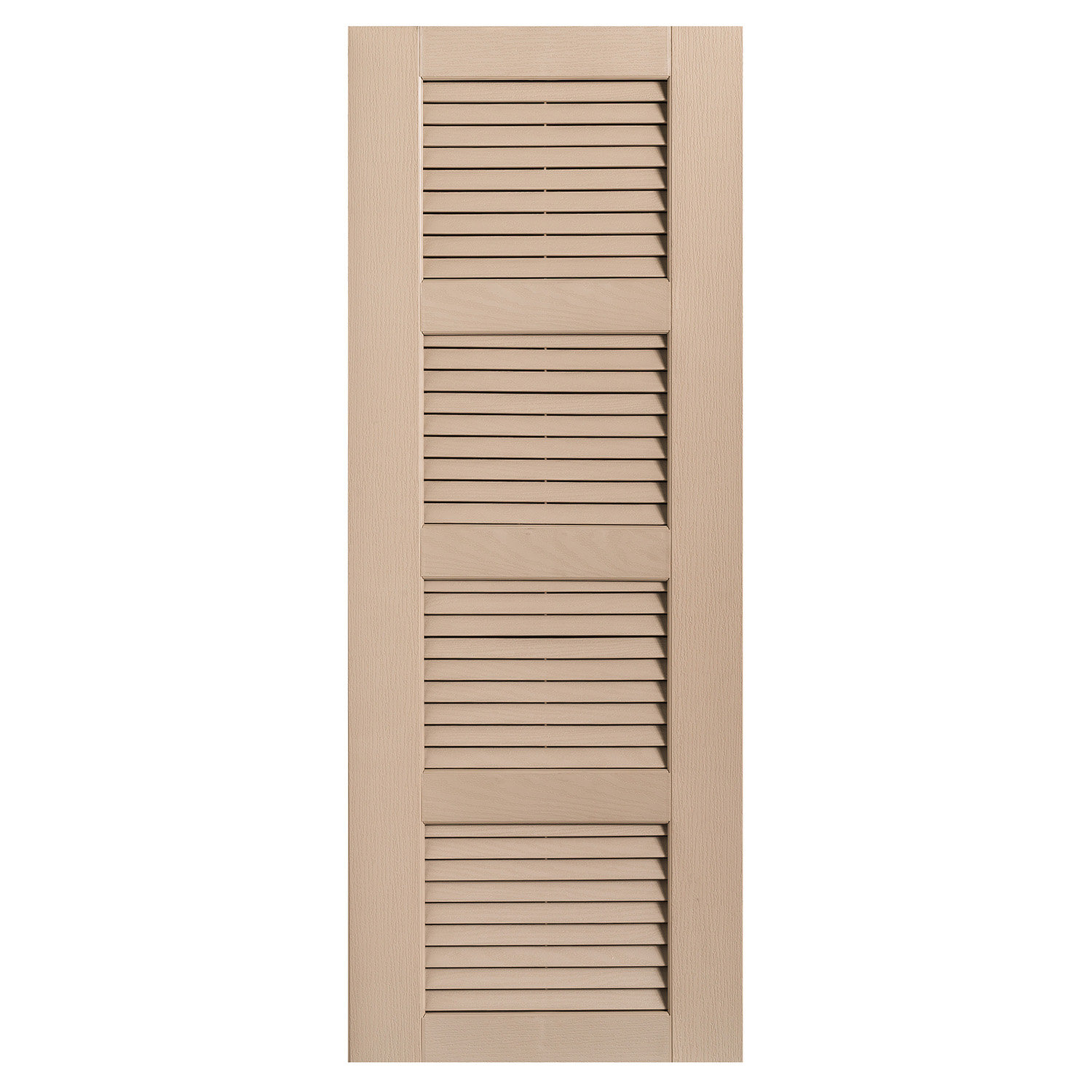 Alpha Shutters Straight Top Full-style Open Louver Shutters Pair ...