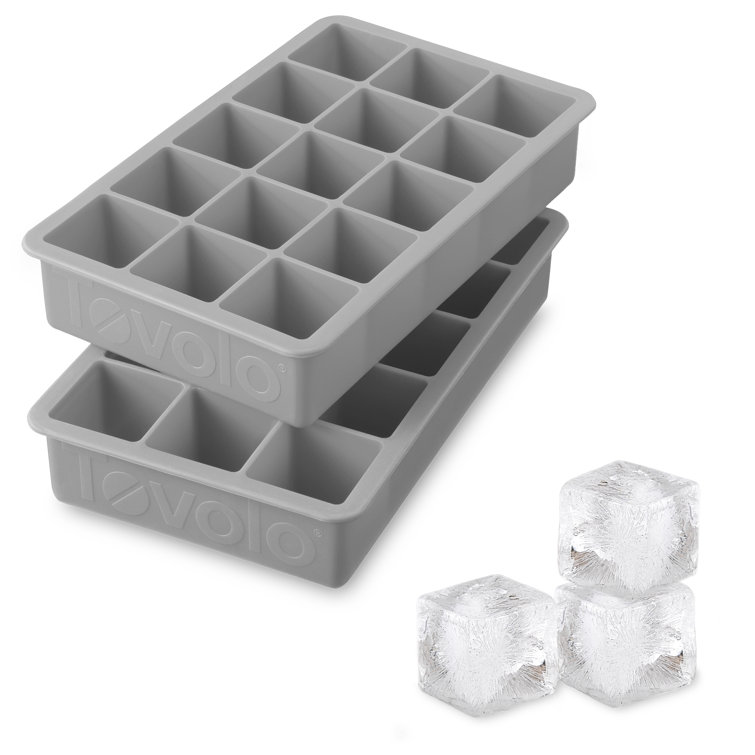 Tovolo Perfect Cube Silicone Ice Mold Freezer Tray Of 1.25" Cubes For ...